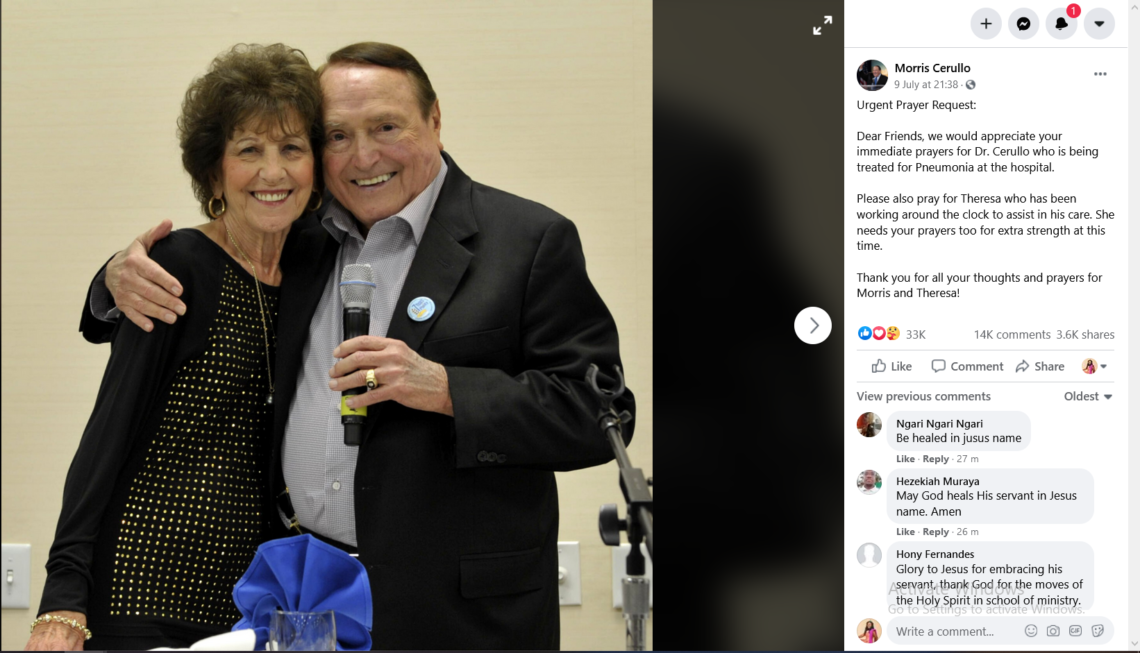 Dr. Morris Cerullo goes home to be with the Lord - Chrife.com.gh